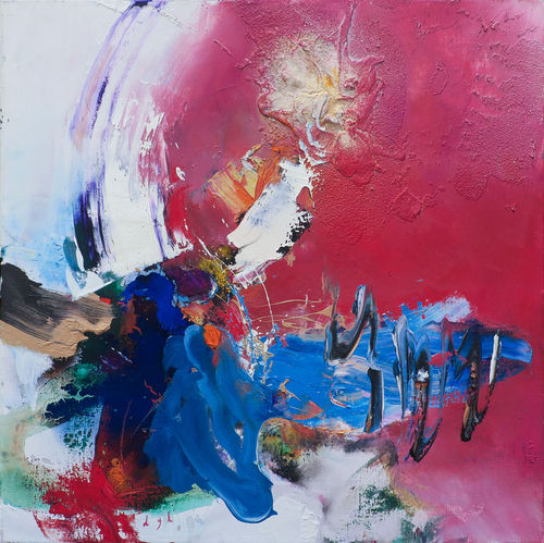 Berglandschap met rood » Business Art Service