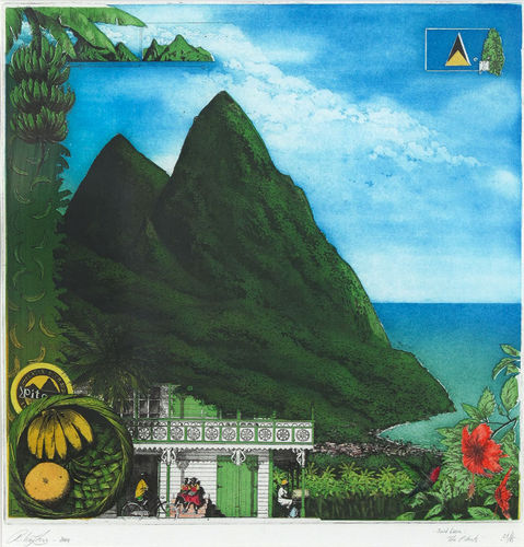 Saint Lucia: The Pitons » Business Art Service